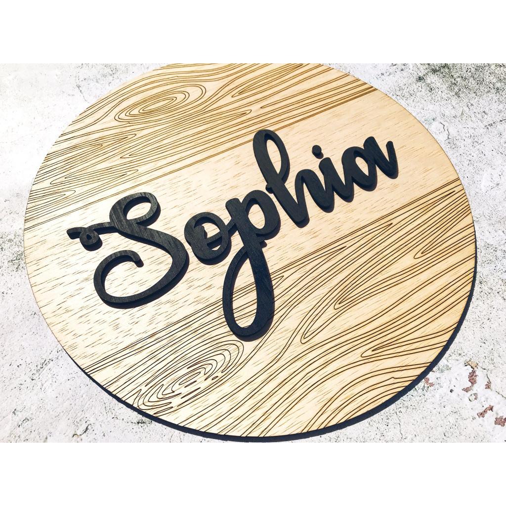 Buy Online Personalised Name Plaque | Custom Name Wall Art Decor