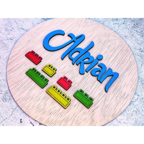 Buy Online Personalised LEGO Name Plaque | Kids Room Wall Decor