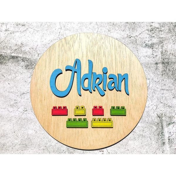 Buy Online Personalised LEGO Name Plaque | Kids Room Wall Decor